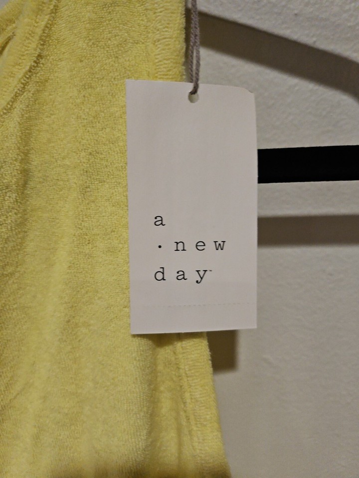 Women's Terry Tank Top A New Day Yellow Size 2X New | eBay