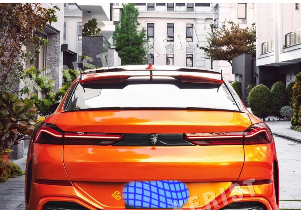 Carbon Fiber Rear Roof Spoiler Top Window Wing Lip for BMW X6 G06 M ...