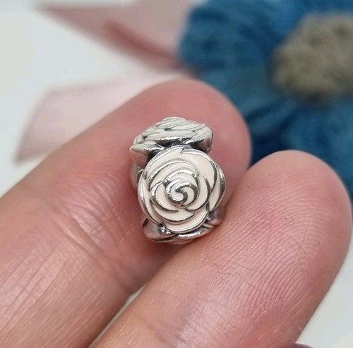 Genuine Pandora Silver Rose Garden Flower Charm 💕 S925 ALE | eBay