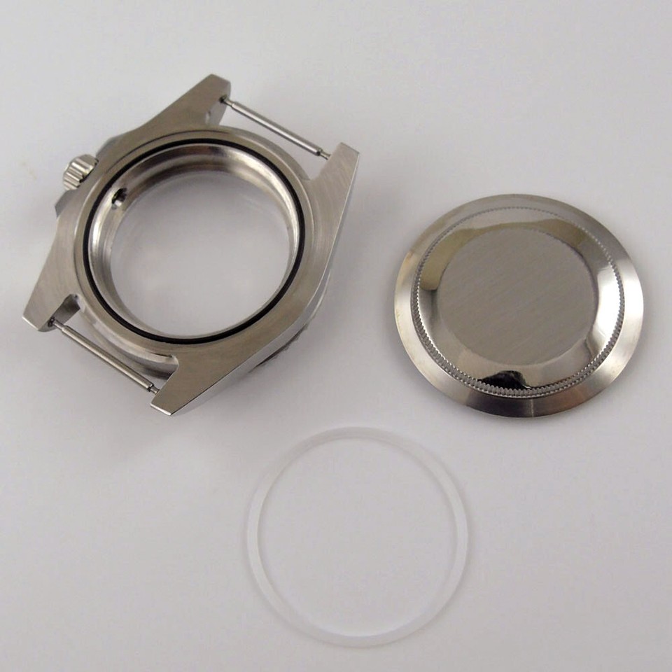 40MM Fit NH35 NH34A Automatic Watch Case Oyster Bracelet Flat Sapphire ...