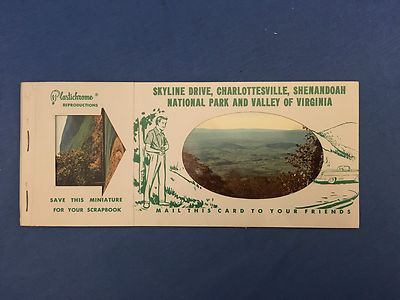 Vintage BLUE RIDGE MOUNTAINS Parkway National Park Souvenir Travel ...