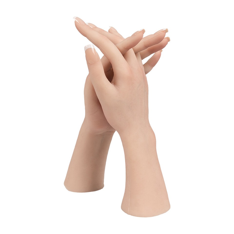 Realistic Silicone Female Hand Model Fake Hand Jewelry Prop Mannequin ...