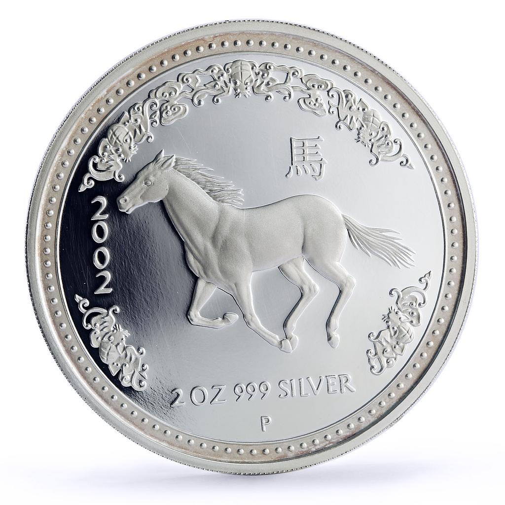 Australia 2 dollars Lunar Calendar I Year of the Horse proof silver ...