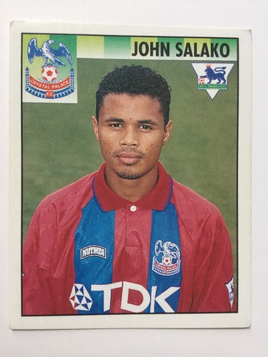 Merlin Premier League 1995 Football Sticker 142 John Salako Crystal ...