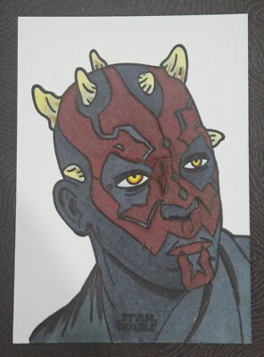 Finest Star Wars Darth Maul Sketch Jamie Richards | eBay