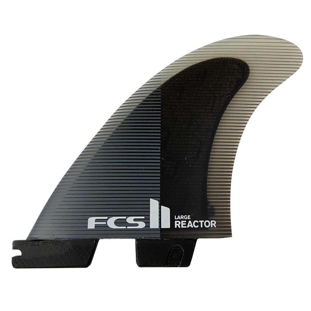 FCS II "Reactor" - New Thruster Fin Set - Large - Charcoal / Black | eBay