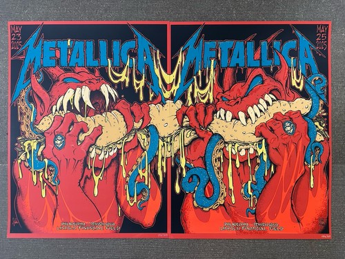 Metallica Philadelphia Set of 2 Posters M72 Seasons World Tour 2025 ...