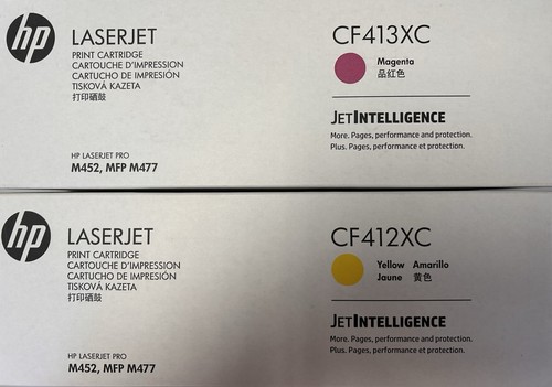 Genuine CF411XC Cyan And CF412XC Magenta Toner Cartridges | eBay