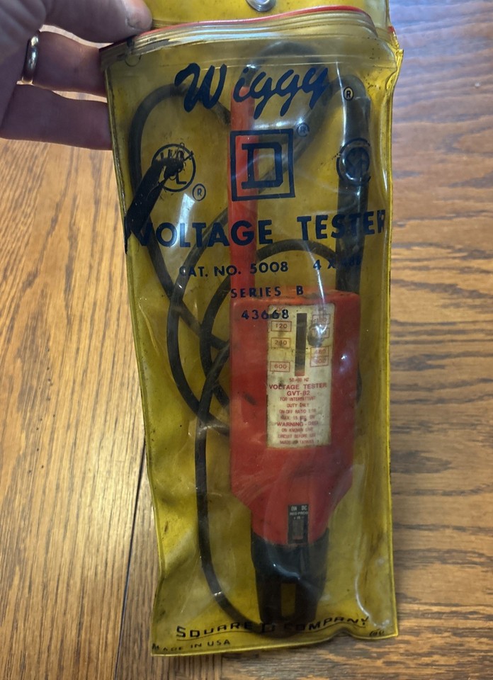 Vintage Square D Wiggy Voltage Tester 5008 Series B Tested Working | eBay