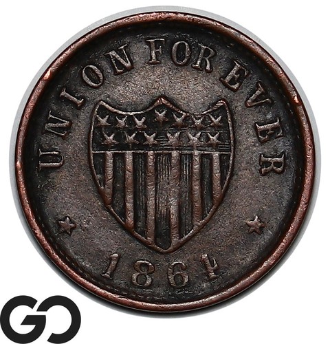1864 Civil War Token, Union Forever | eBay