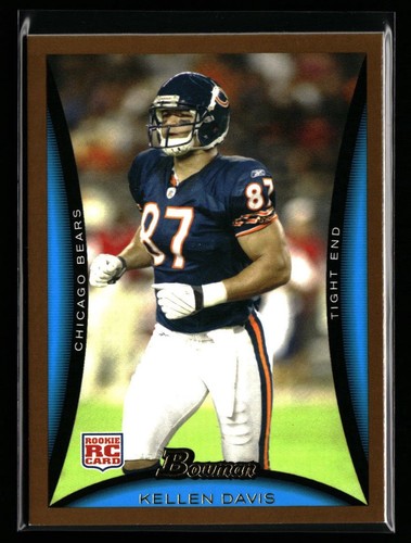 Kellen Davis 2008 Bowman #220 Gold Rookie Chicago Bears | eBay