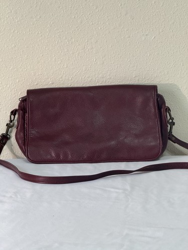 Leather Wine Colored Crossbody Purse Unbranded | eBay