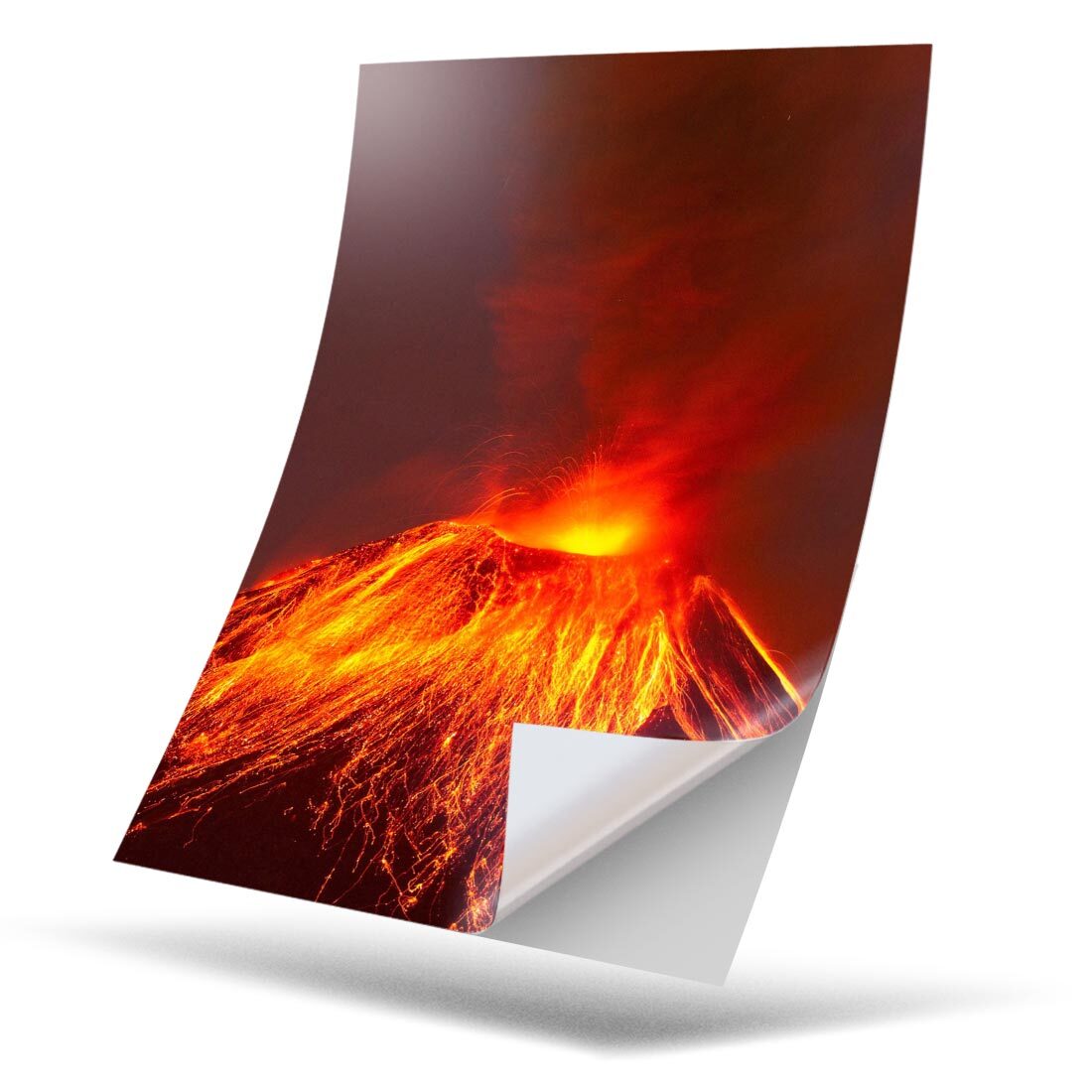 1 x Vinyl Sticker A4 - Volcano Lava Mountain Geology #8097 | eBay UK