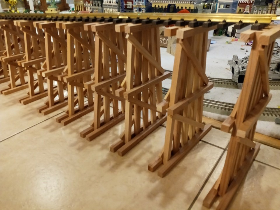 G Scale Model Train Garden Trestle 58 Piece Up to 12"and more Use with ...