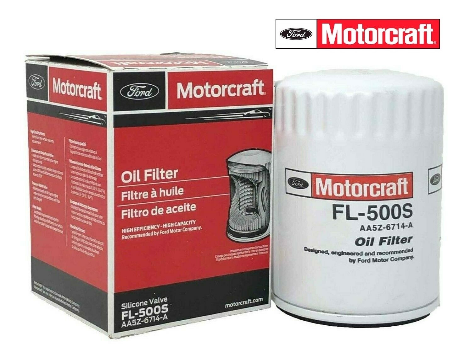 OEM Genuine Ford Engine Oil Filter AA5Z-6714-A Motorcraft FL500S ...