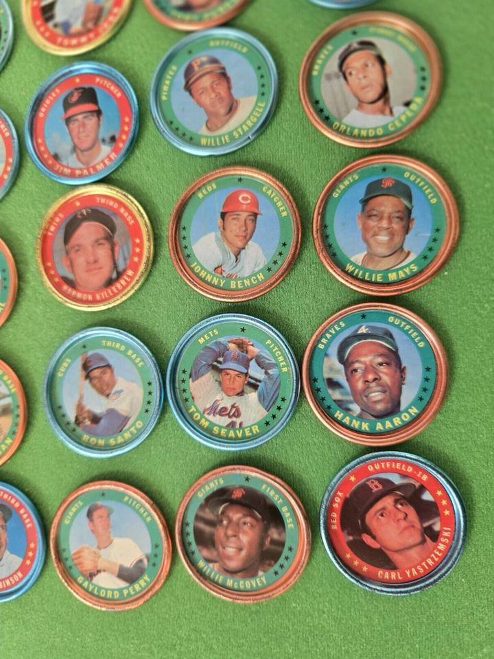 1971 topps baseball coins Complete Set - 153 Coins.. | eBay