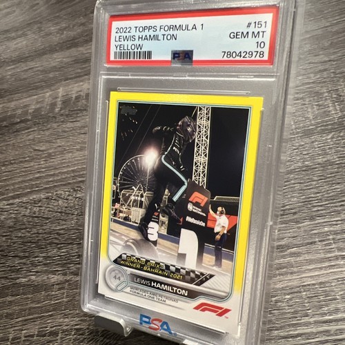 2022 Topps Formula 1 - Grand Prix Winners Lewis Hamilton #151 Yellow ...