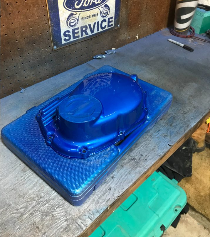 Metalcast Anodized Blue Spray Paint +Primer Ground Chrome Metallic ...