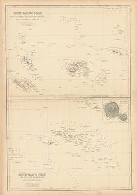 Pre-1900 - Antique Engraved Hand Color Map