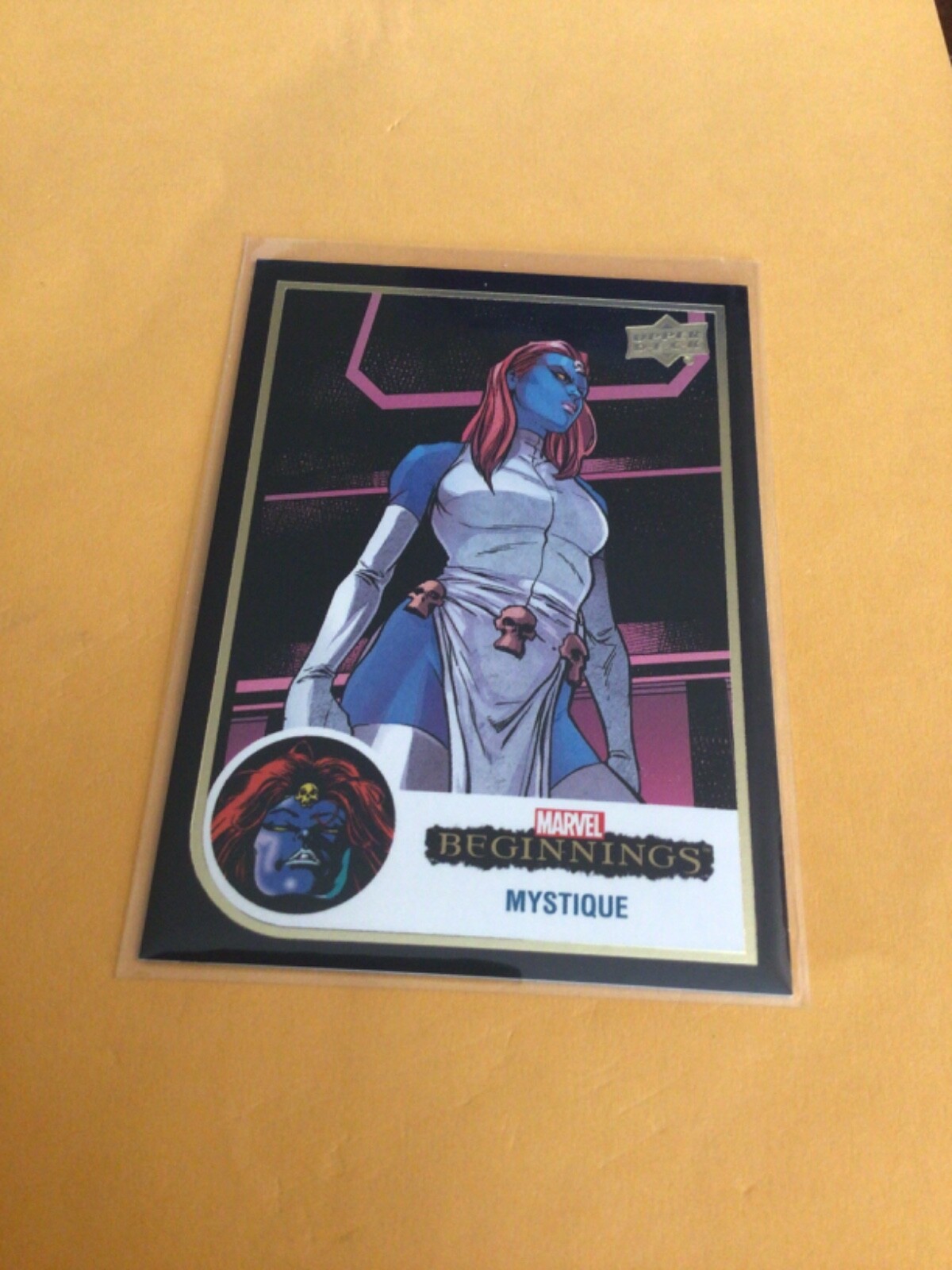 2022 UD Marvel Beginnings Volume 2 Series 1 Black Border #81 Mystique ...