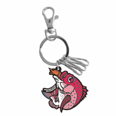 Waterside Peterpan ”I have been caught” Key Chain #MADAI Red sea bream ...