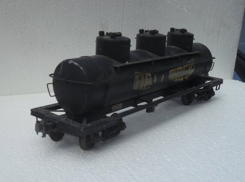 O Scale/Gauge 2-Rail Brass 3-Dome Riveted Deep Rock Tank Car | eBay