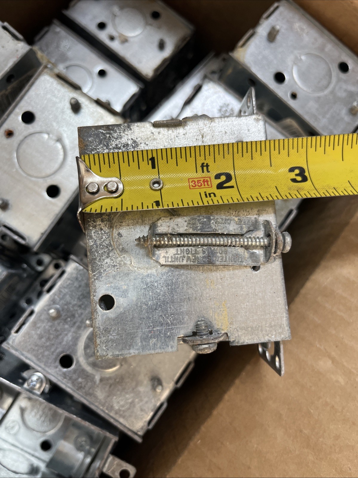 Steel City 1-Gang 2-1/2 in. D Old Work Metal Electrical Box with NM ...