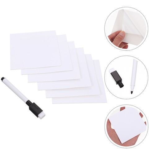 Easy to Reuse Dry Erase Adhesive Notes Paper Bookmarks Labels | eBay