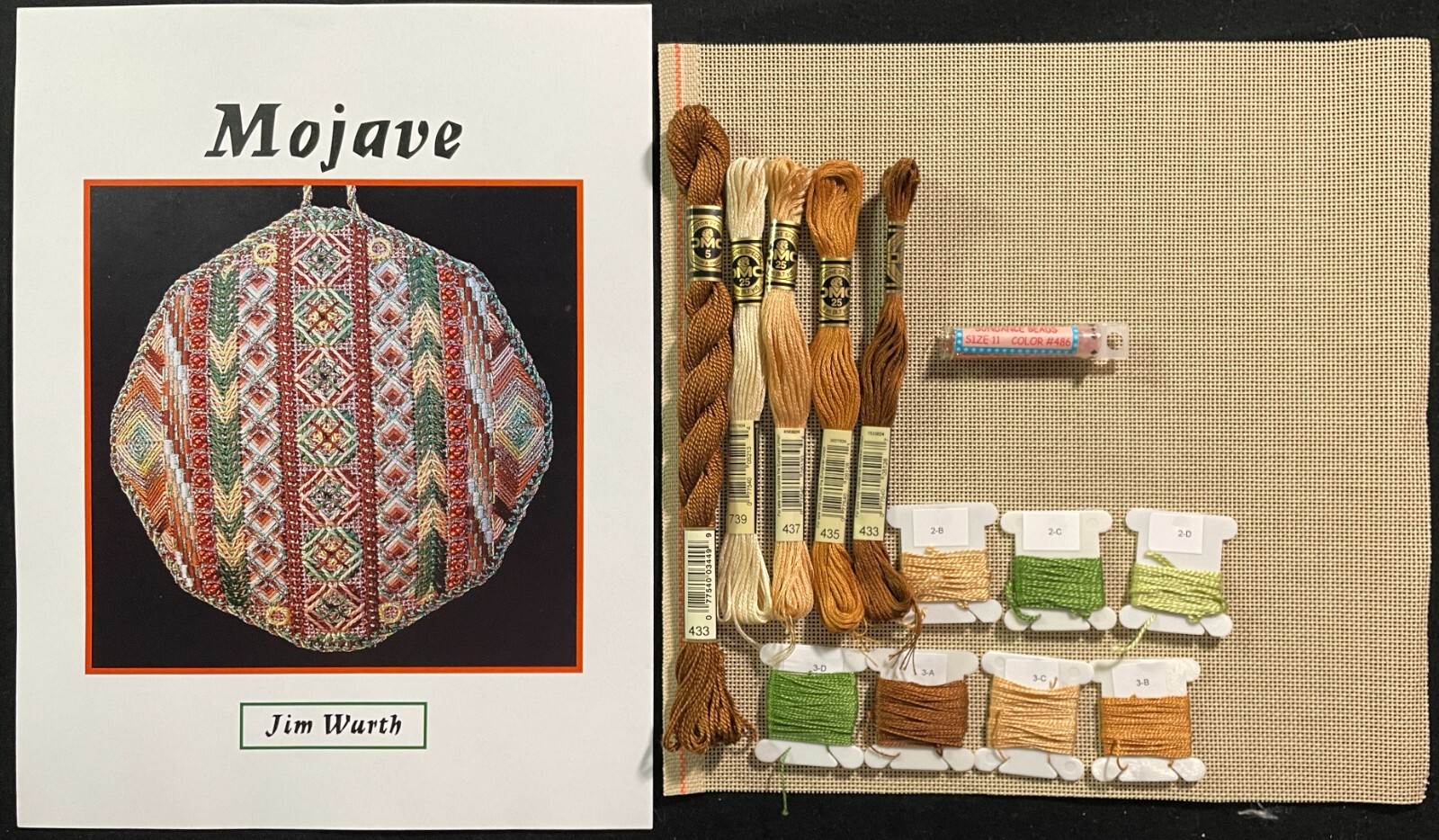 2x Needlepoint CHART: JIM WURTH Mojave (partial kit) + Arcadia (SG ...