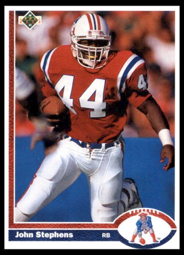 1991 Upper Deck #266 John Stephens New England Patriots Football Card ...