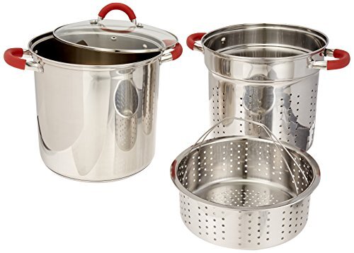 EXCELSTEEL 12 Qt Multifunction Stainless Steel Pasta Cooker w ...