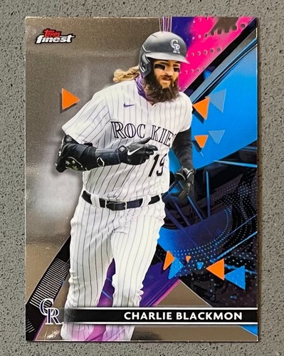 2021 Topps Finest Baseball MLB #33 Charlie Blackmon Base Trading Card ...