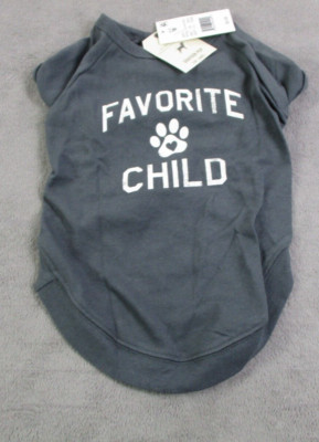 Grayson Pup Dog Grey Lightweight T-Shirt "Favorite Child" Medium | eBay