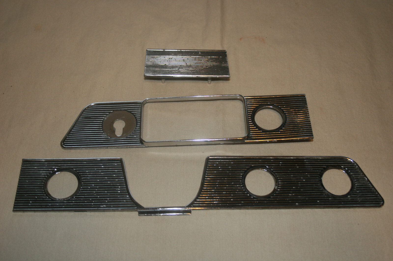 1965 GTO VINTAGE INTERIOR DASH BEZELS 3 PIECE GM USED | eBay