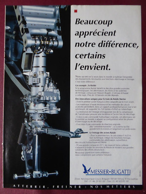 1/1992 PUB MESSIER BUGATTI TRAIN ATTERRISSAGE DASSAULT RAFALE MARINE ...