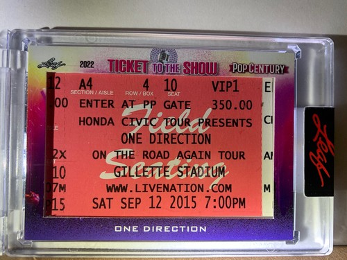2022 Leaf Pop Century Concert Ticket One Direction *VIP Rare* | eBay