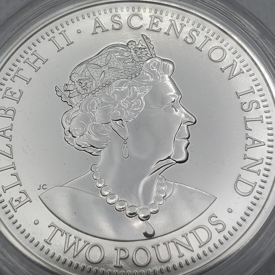 1 oz .999 silver coin St. George & The Dragon Ascension Island Modern ...