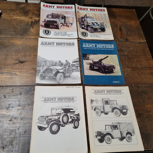 Vtg Army Motors Magazine LOT Military Vehicle Collectors Book MIXED ...