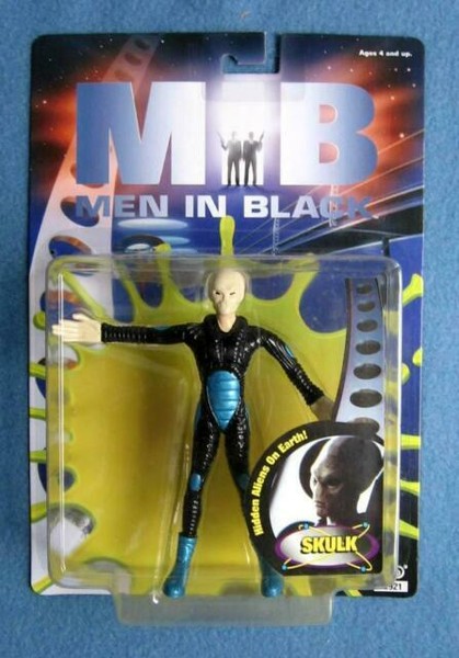 Men in Black MIB Skulk Bendable Alien Action Figure Galoob 1997 T1725 ...