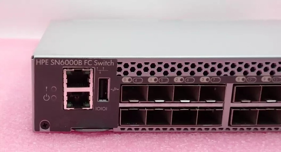 HP SN6000B FC Fibre Channel 48-Port 16Gb SFP+ Switch (24-Port Active ...