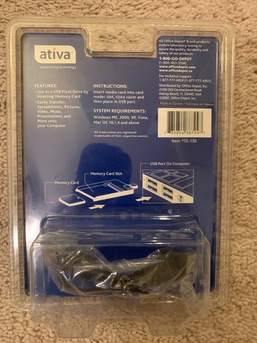 Ativa Compact Flash Memory Card Usb Drive Reader | eBay