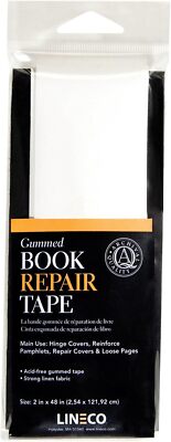 Lineco Book Repair Tape, Gummed, 2" x 48",Forms & Record Keeping | eBay
