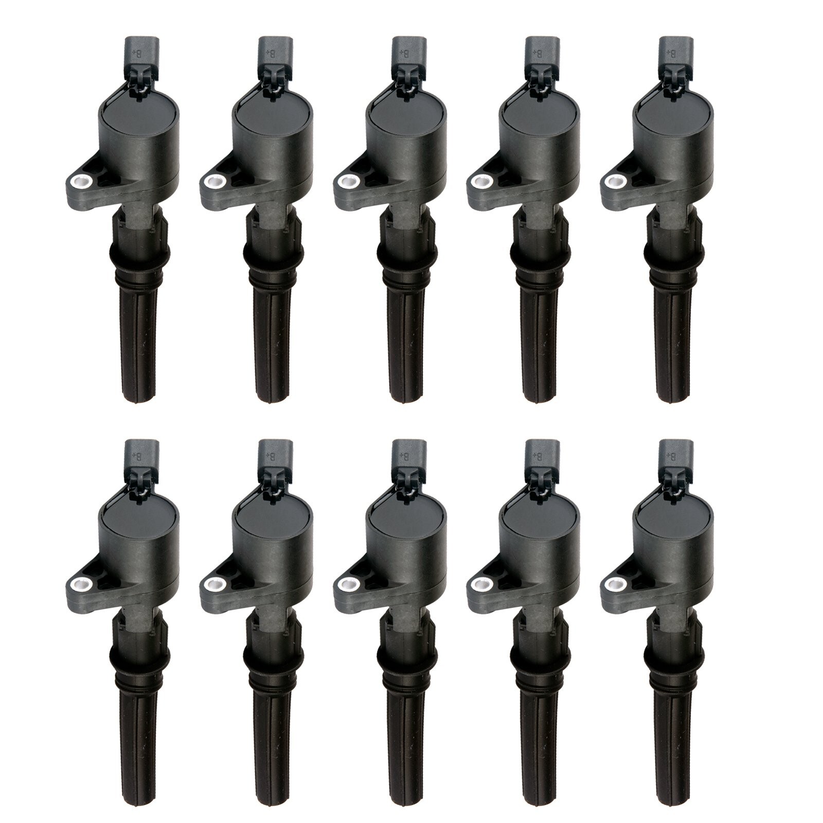MAS Set of 10 Ignition Coils Pack Compatible with Ford Super Duty E350 ...