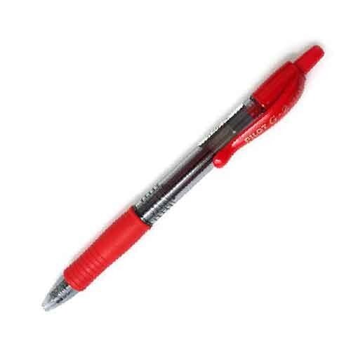 Pilot G2 Retractable Gel Ball Point Pen 1.0mm Bold Red UPC Office ...
