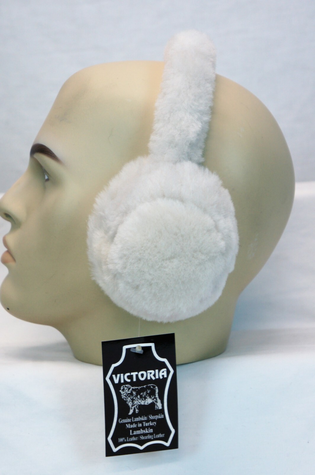 4 COLORS REAL SHEEPSKIN SHEARLING Fur Ear Muffs Warmers Earmuffs ...