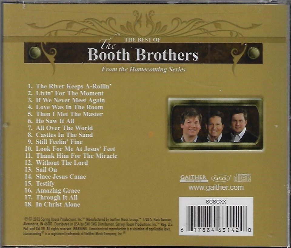 The Best of the Booth Brothers by The Booth Brothers (CD, 2012) New | eBay