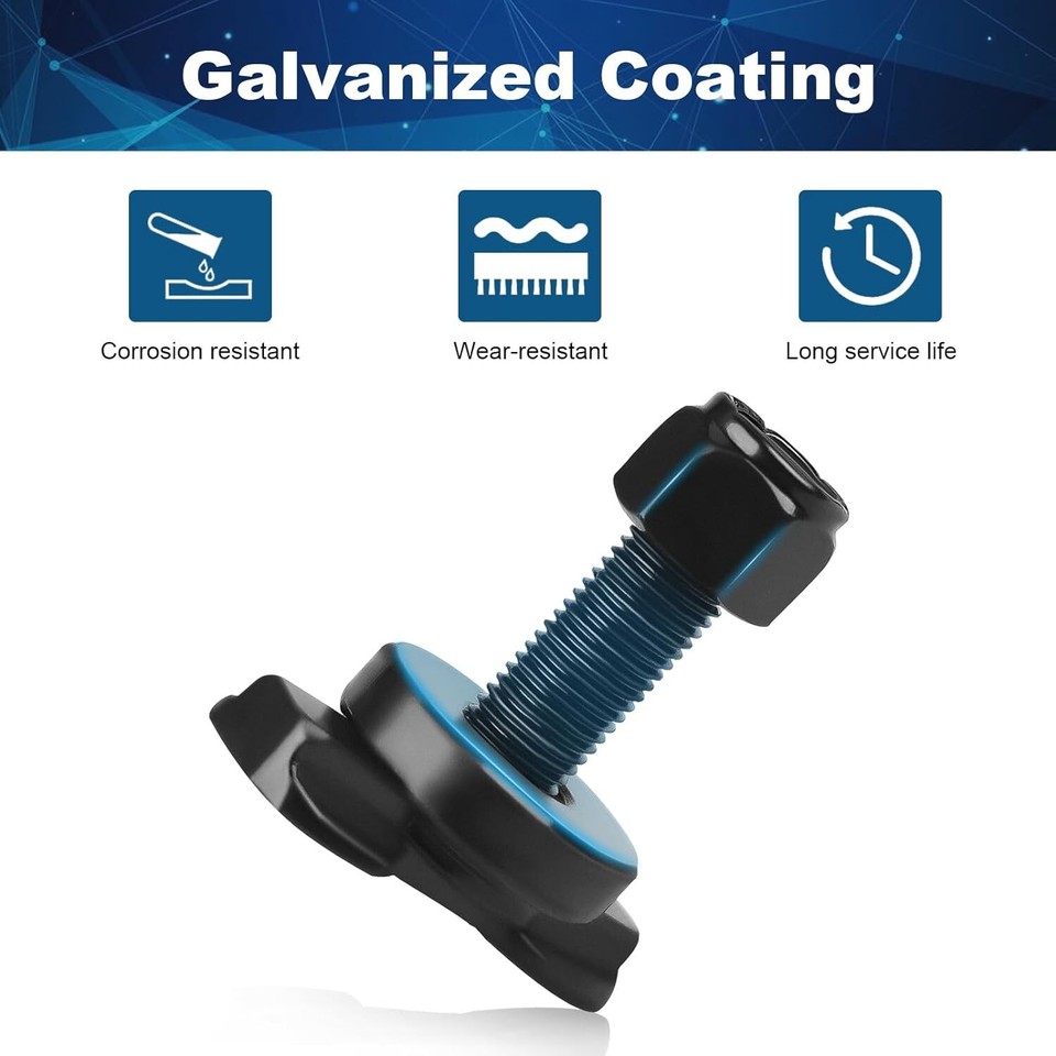 10X L-Track Double Lug Threaded Stud Nut Fitting Tie Down Used For L ...