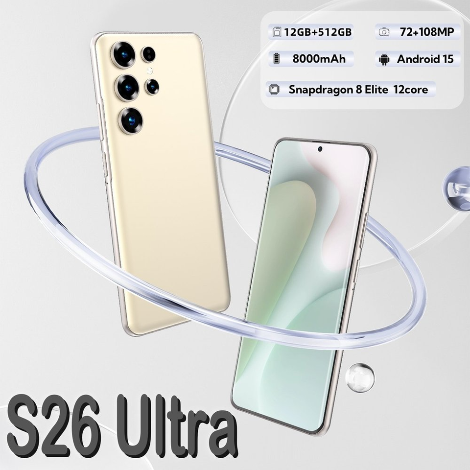 Unlocked S26 Ultra 5G Smartphone 7.3" 12GB+ 512GB Android Mobile Phones ...