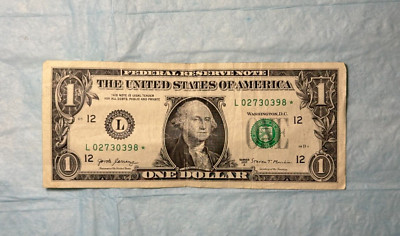 RARE 2017,ONE DOLLAR STAR NOTED BILL,COLLECTORS ITEM,GOOD CONDITION ...