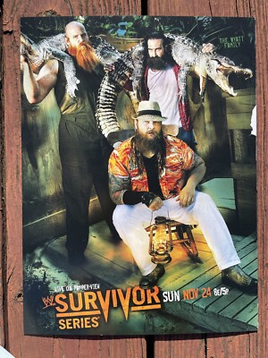 November 24 2013 Survivor Series The Wyatt Family WWE Poster 12x16 Bray ...